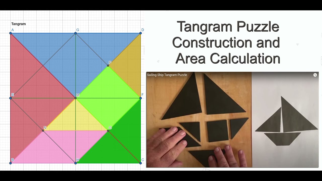 Tangram Construction and Area Calculation