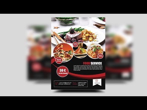 How to Create a Professional Flyer in Photoshop | (Restaurant Flyer)