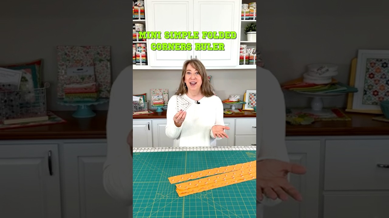 Use Mini Simple Folded Corners Ruler for Fast and Easy Binding #quilting #sewinghacks #sewingtips