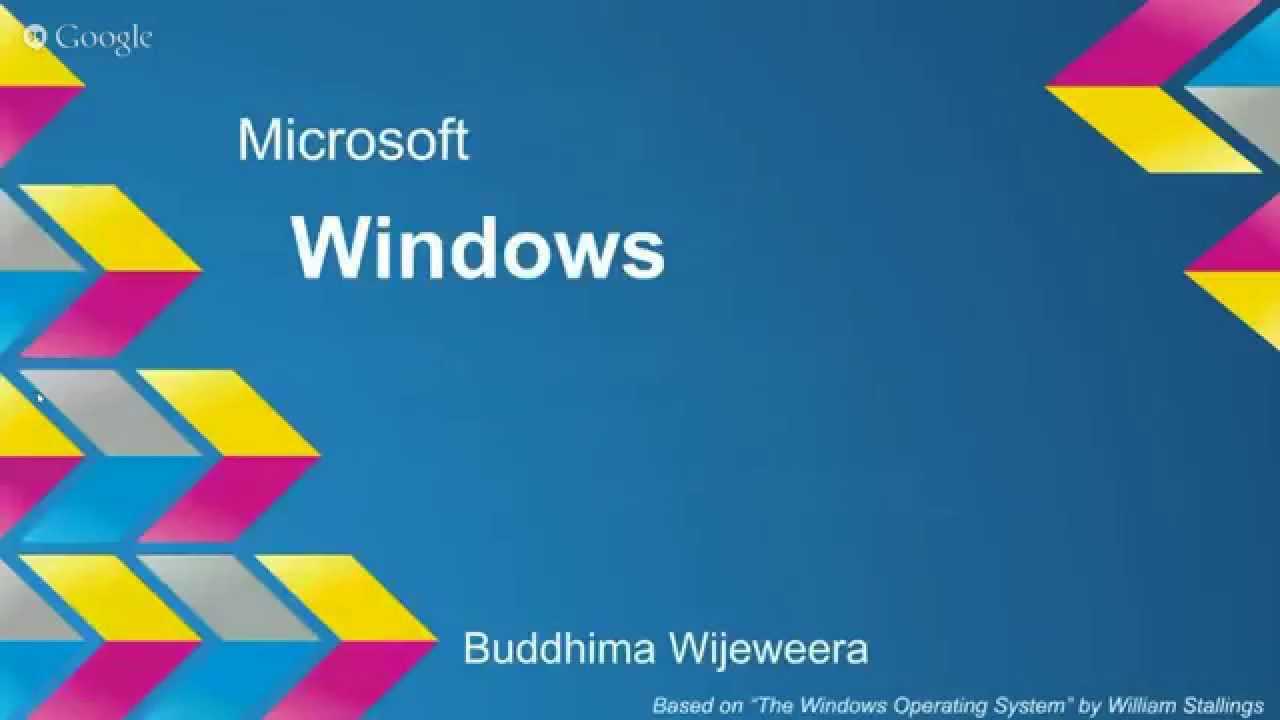 Advanced Operating Systems  - Presentation 01