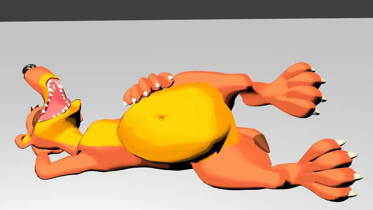 Weasel vore animation WIP