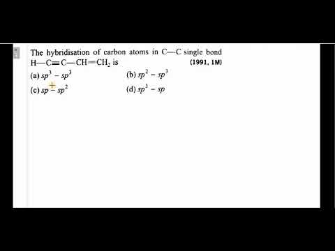 The hybridisation of carbon atoms in C-C single bond h-C≡C-CH=CH2 is
