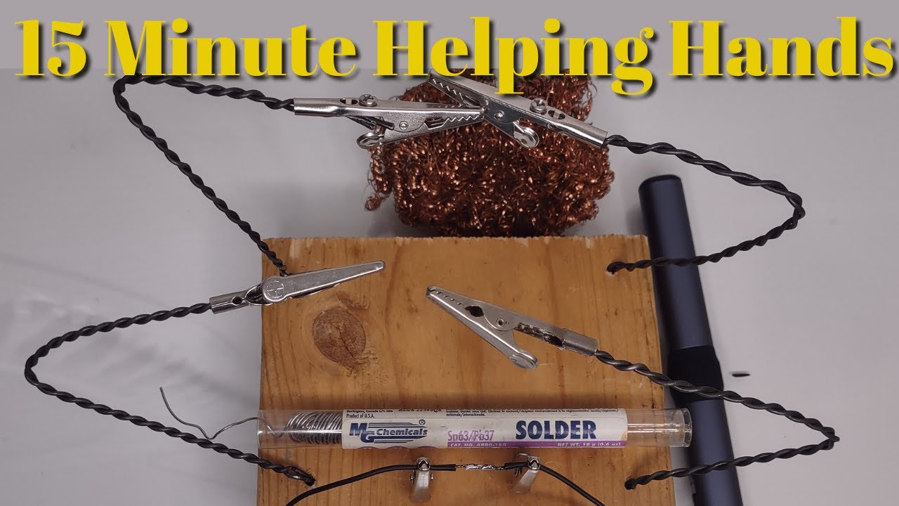 Easy DIY Helping Hands Soldering Station for Guitar Wiring