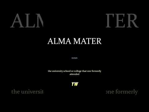 Alma mater #how to pronounce and meaning of the word #learnenglish #vocab #vocabulary #english learn