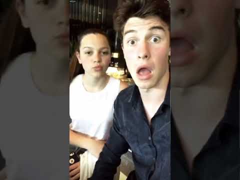 Shawn Mendes with her sister😍😍🥰#shorts
