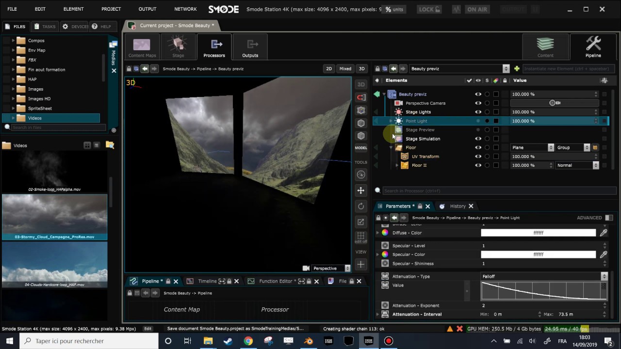 Smode Station 8.5 beta tutorial : Creating a stage previsualization