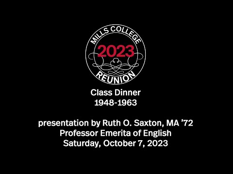 A few thoughts – Ruth O. Saxton