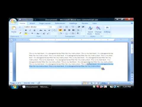 Computer Help & Solutions : How to Change the Alignment of Text in Microsoft Word