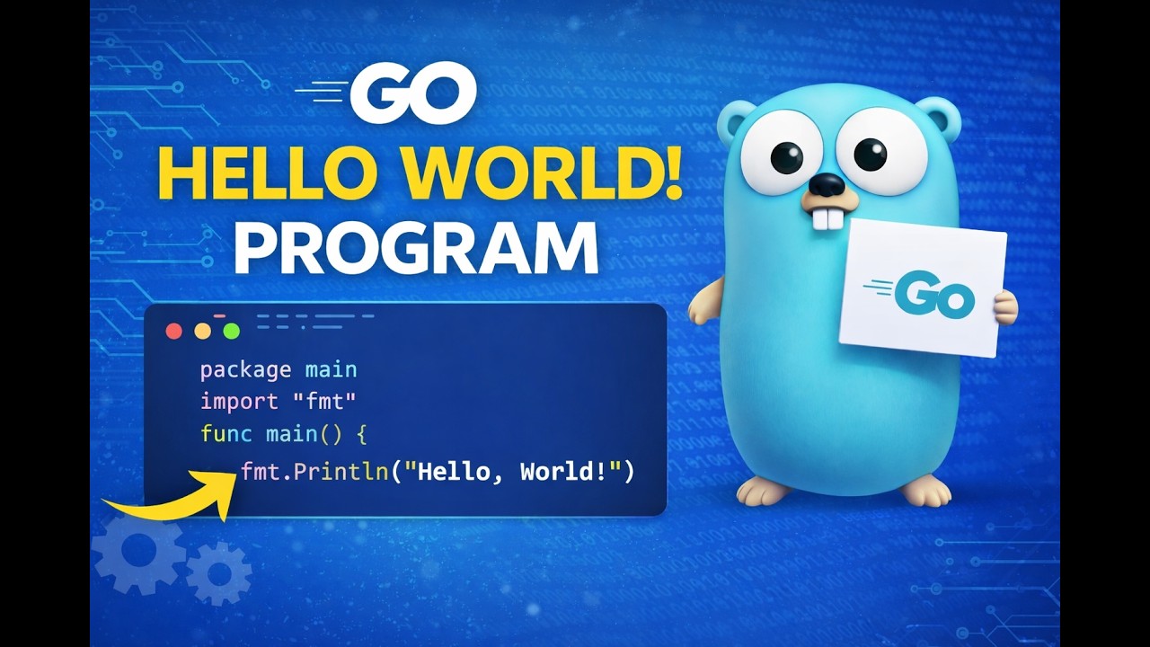 Go Programming Tutorial #3 | Hello World Program | Golang for Beginners