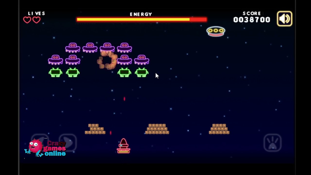 Neon invaders walkthrough at crazygamesonline