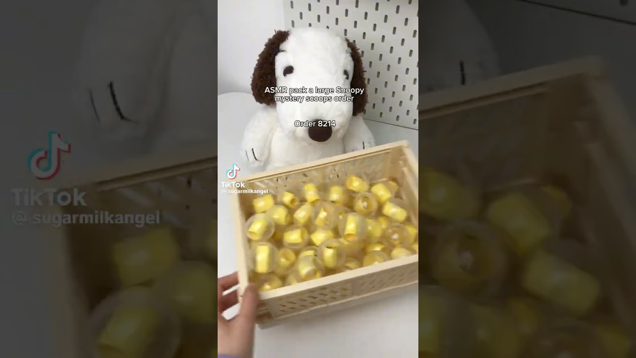 💙 The CUTEST Snoopy Scoop Ever 🐾✨ | Aesthetic & Satisfying Vibes