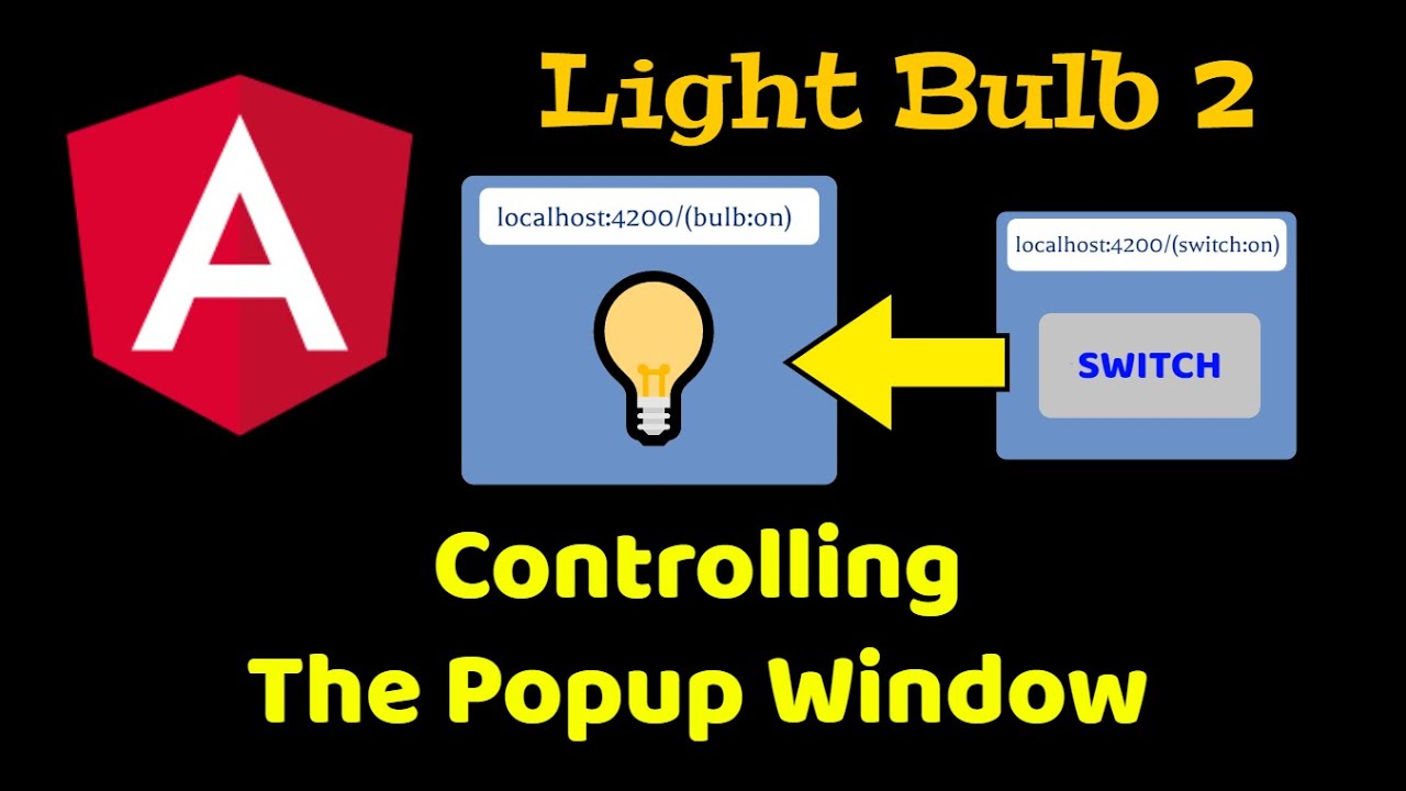 Angular 9 - Light Bulb 2 - Controlling The Popup Window