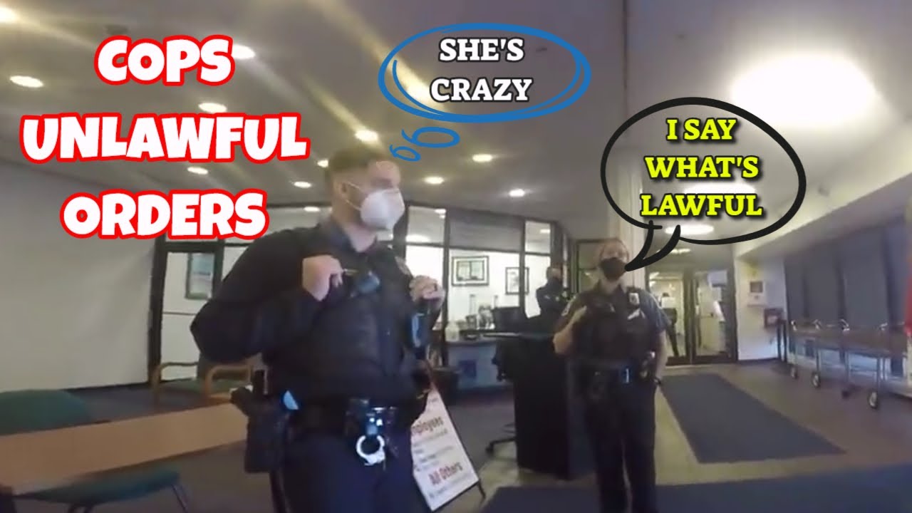 Female Cop Doesn't Know Law And Gives Unlawful Orders