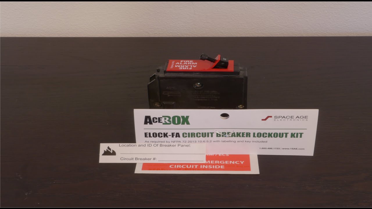 Space Age Electronics fire alarm breaker lockout kit unboxing
