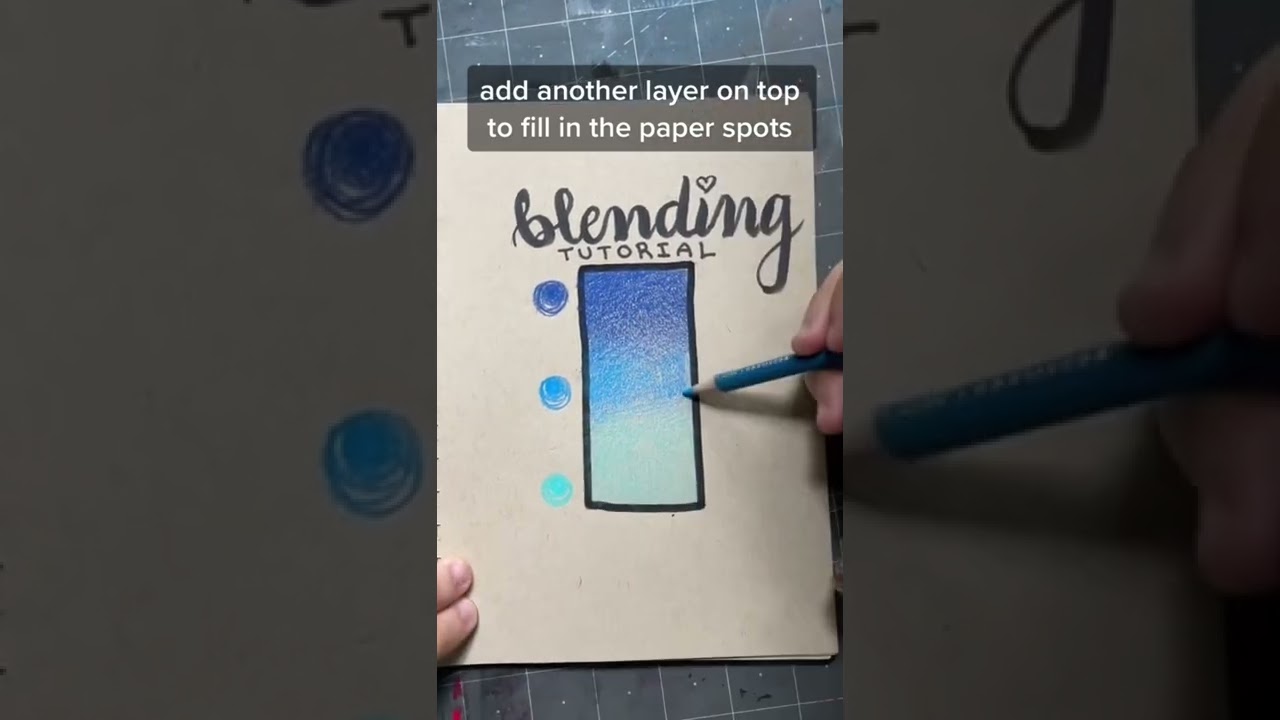 COLORED PENCIL BLENDING TUTORIAL 🎨 #Shorts