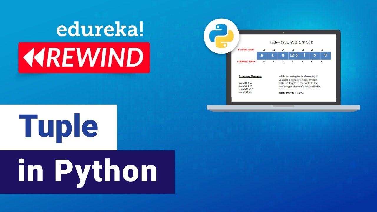 Python Tuple Tutorial For Beginners | Python Tuples | Python Training | Edureka | Python Rewind - 4