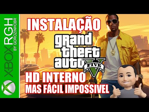 CONFIGURAÇÃO GTA 5 HD INTERNO SUPER FÁCIL SEM ERROS #xbox360rgh