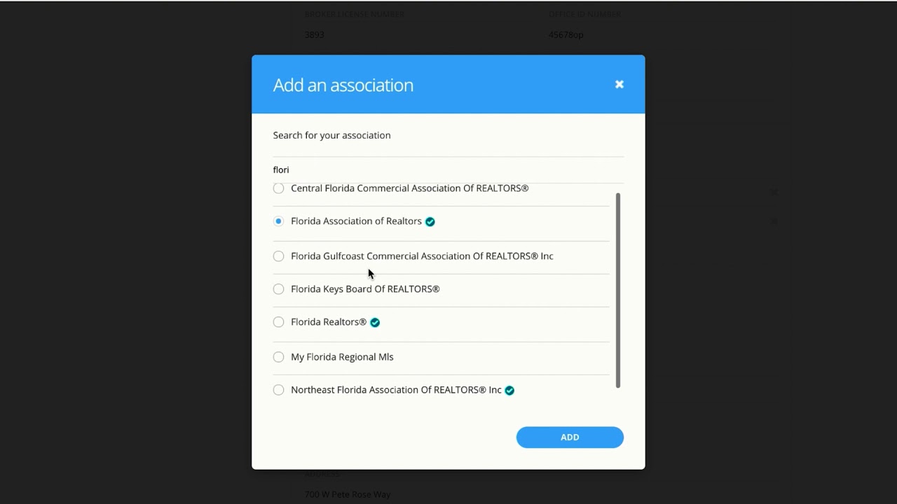 How to add your association in dotloop