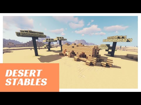 Simple Minecraft Stables Desert Style (with tutorial) Minecraft Map