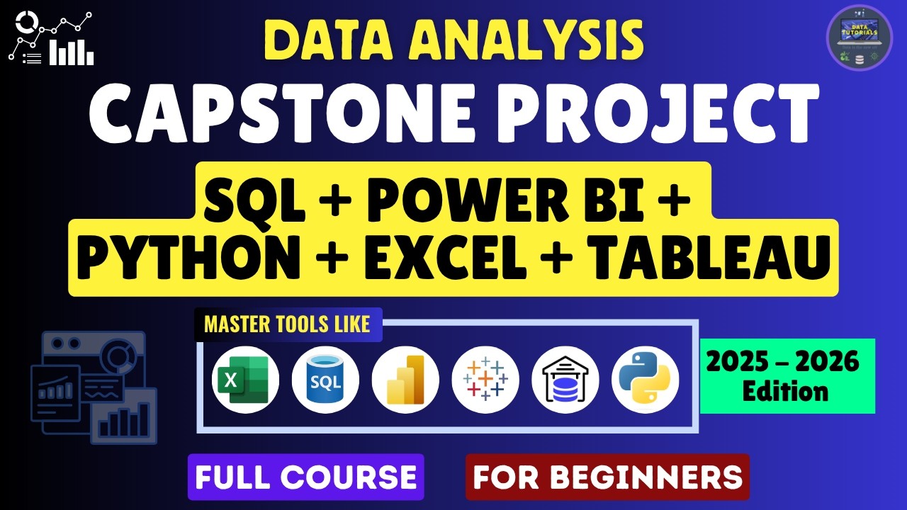 Complete Data Analytics Project | Power BI + SQL + Python + Excel + Tableau | Step by Step Guide