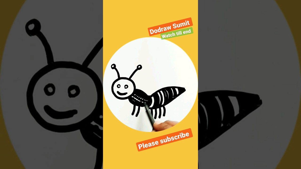 Tiny Wonders Unleashed: Learn How to Draw an Ant in 5 Easy Steps #shorts #ashortaday