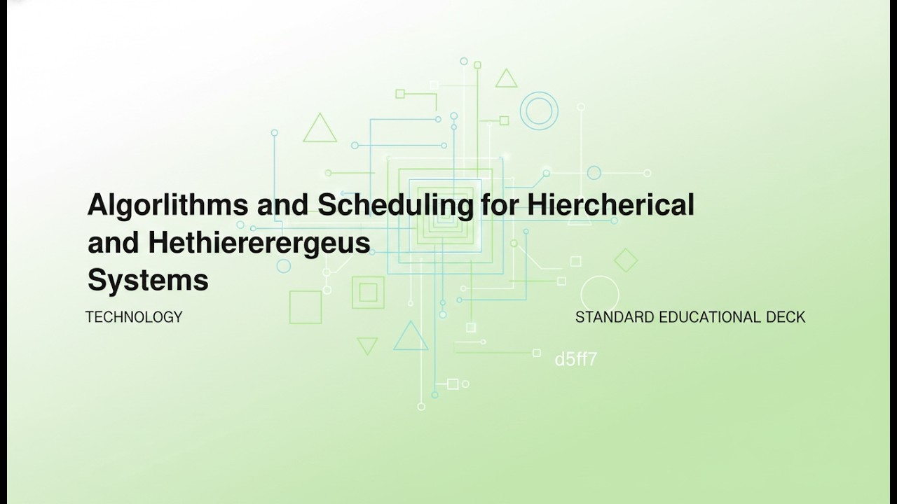Algorithms & Scheduling for Hierarchical and Heterogeneous Systems | CPU-GPU, Distributed Systems