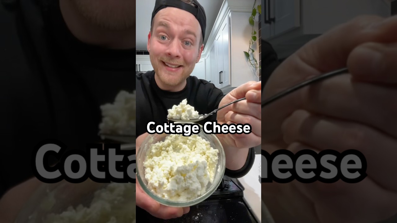Homemade Cottage Cheese recipe #homemadecottagecheese #homemade #cottagecheese #homesteading #tryit