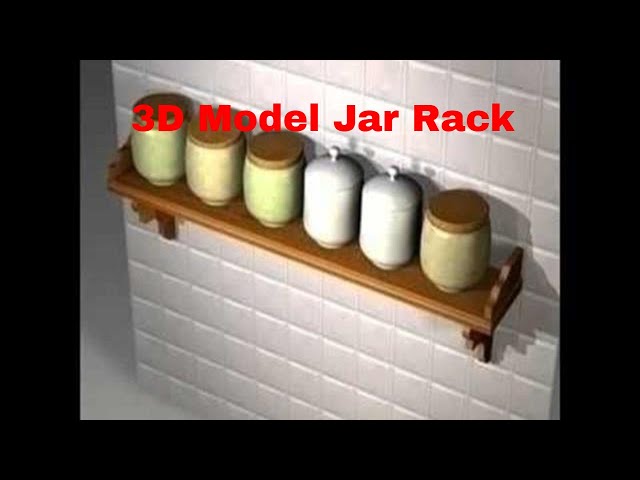Jar rack 3D Model - FlatPyramid