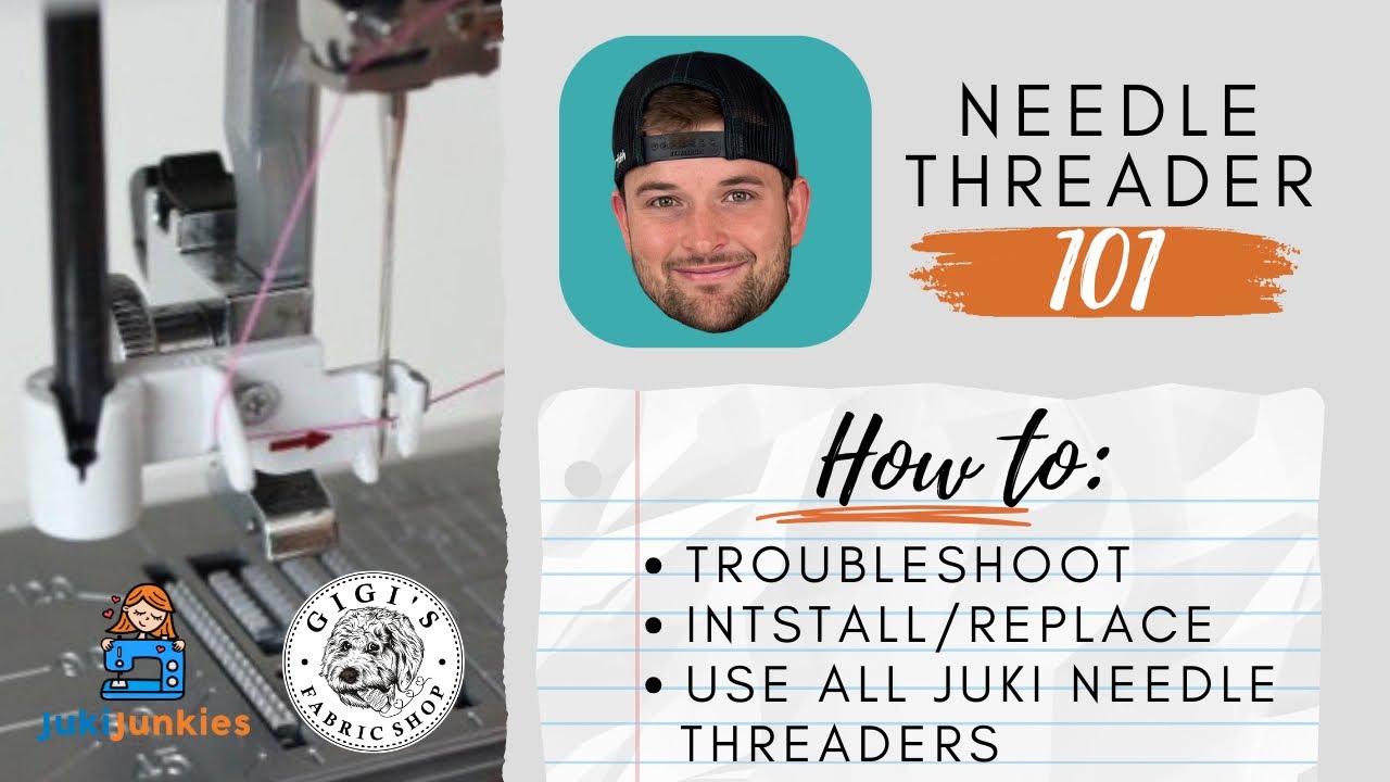 HOW TO USE ALL JUKI NEEDLE THREADERS!  (TROUBLE SHOOTING/ USE / REPLACE)