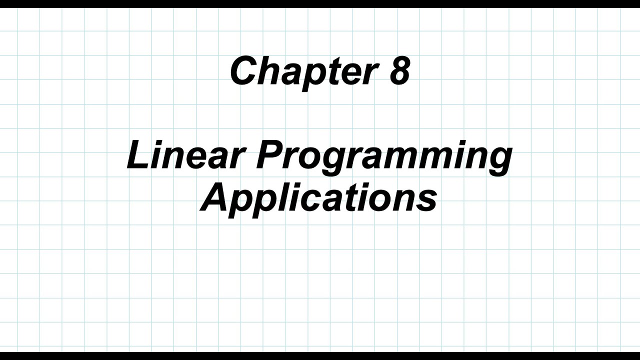 SBNM 5411 Linear Programming Part 2