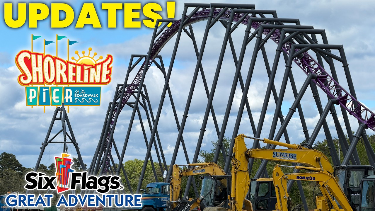 MAJOR Project Purple + Shoreline Pier Updates at Six Flags Great Adventure! | Update 5/15/26