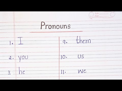 Pronouns || 25 Pronouns