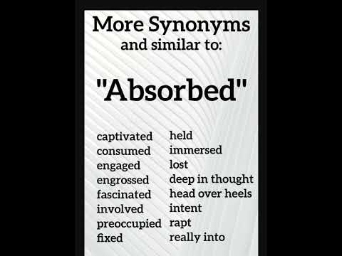 Synonyms For ABSORBED #english #vocabulary #pronunciation #grammar #synonymswords #shorts #practice