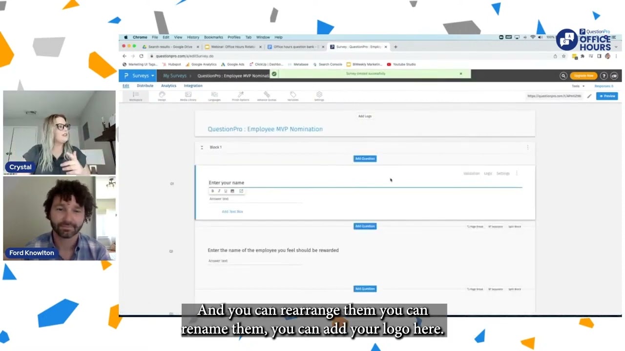 Survey Templates - How to use and edit | Office Hours