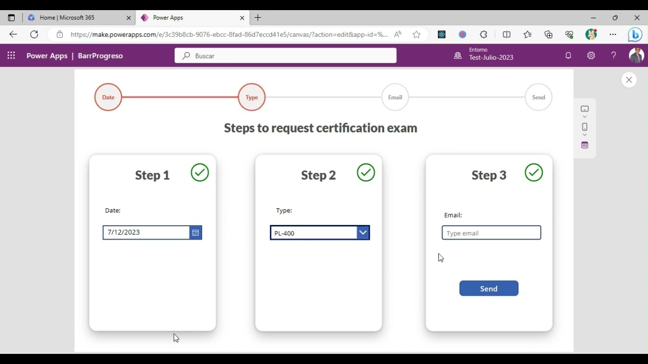 Red progress line  - Component Power Apps