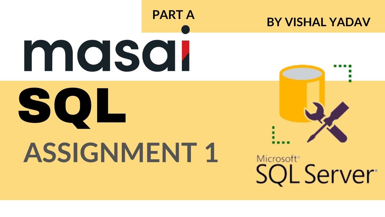 SQL Assignment 1| SQL for Data Analytics| #masai #dataanalytics #datascience #sqlserver