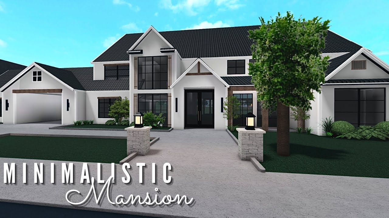 Bloxburg: Minimalistic Mansion| House Build| Roblox| Realistic Build
