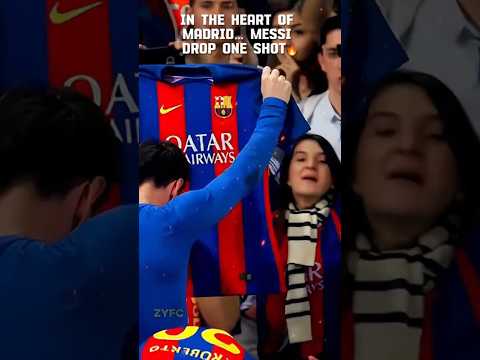 Messi Shirt Celebration. Barcelona vs Real Madrid #messi #football #soccer #shorts #reels #fyp