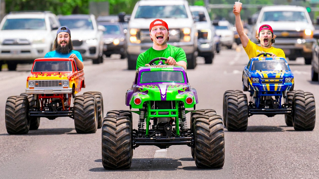Spending 100 Hours In Monster Trucks!