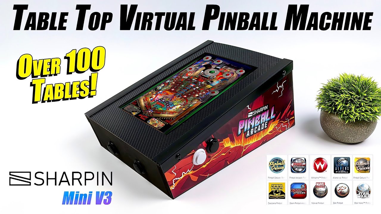 This Mini Virtual Pinball Machine Is Amazing! Sharpin V3 Hands-on Review