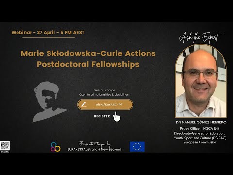 Webinar: Marie Sklodowska-Curie Actions Postdoctoral Fellowships 2021 under Horizon Europe
