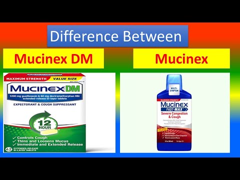 Difference between Mucinex DM and Mucinex