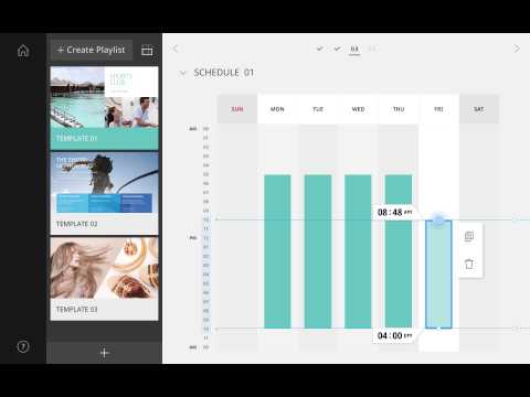 Samsung SMART Signage TV - Tablet App Tutorial #3
