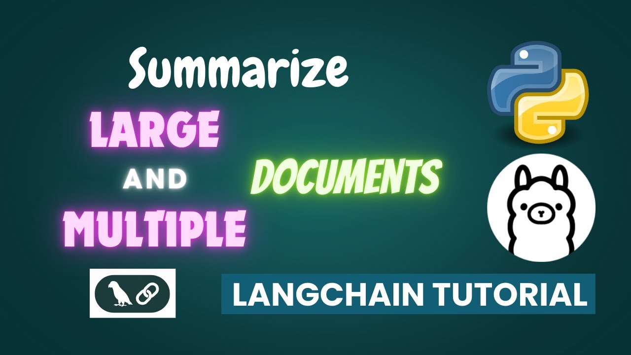 Summarizing Large & Multiple Documents with LLMs | LangChain Tutorial