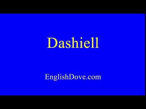 How to pronounce Dashiell in American English.