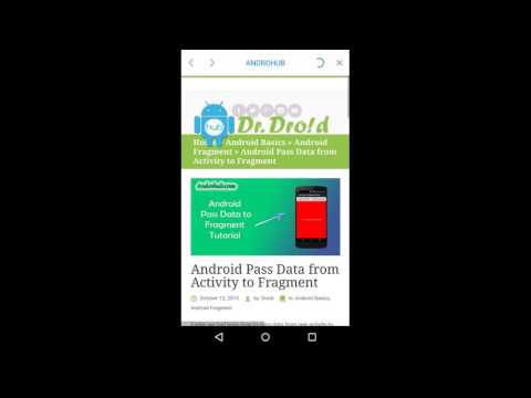 Android Advance WebView Demo