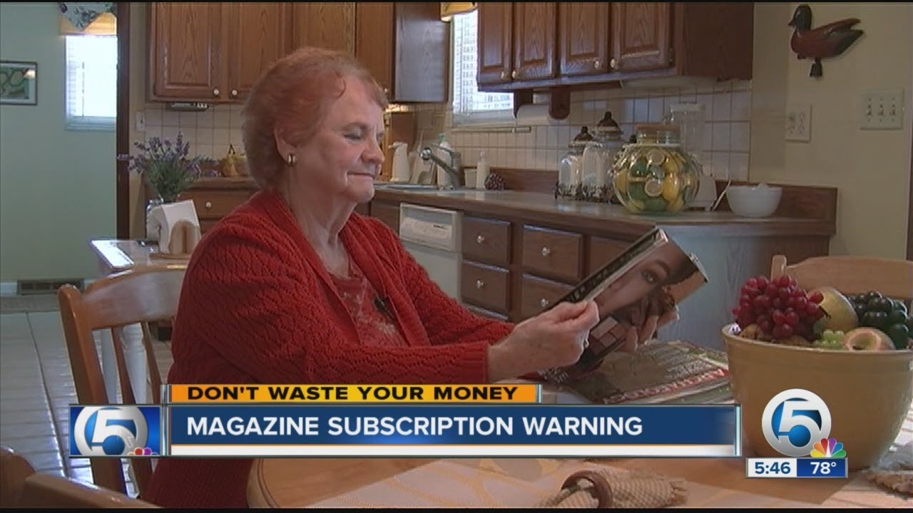 Magazine subscription warning
