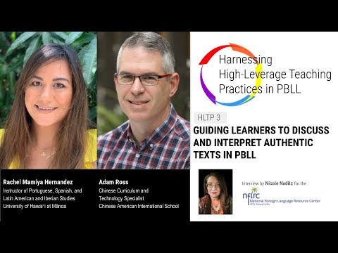 HLTP 3: Guiding learners to discuss and interpret authentic texts in PBLL