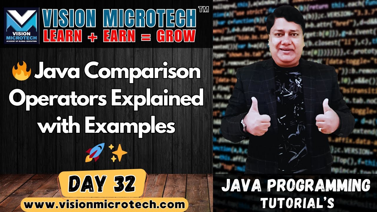 🔥 Java Comparison Operators Explained with Examples 🚀 ✨