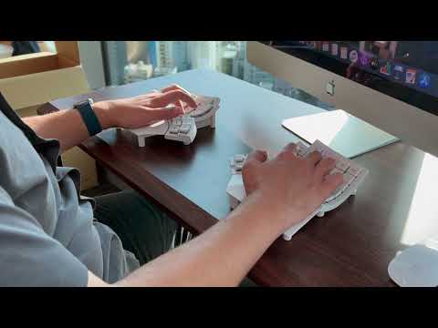 Glove80 Wireless Contoured Ergonomic Keyboard Typing Test